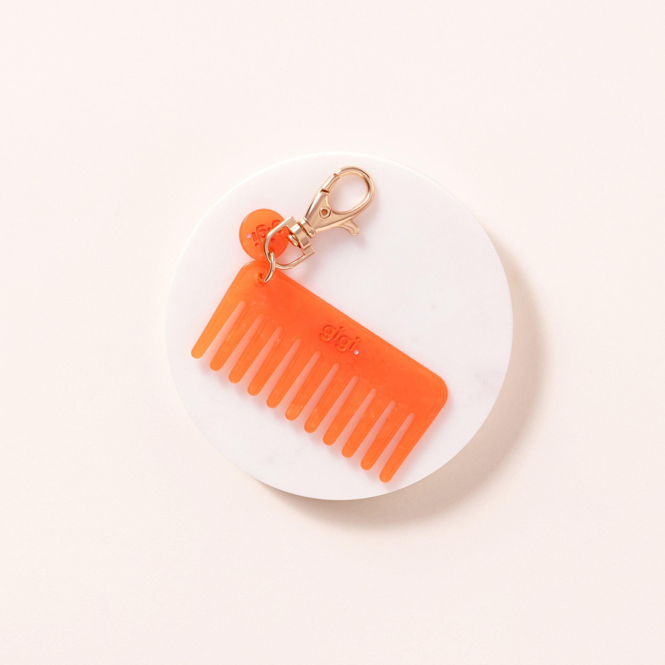 Tangerine comb keychain – gigi.