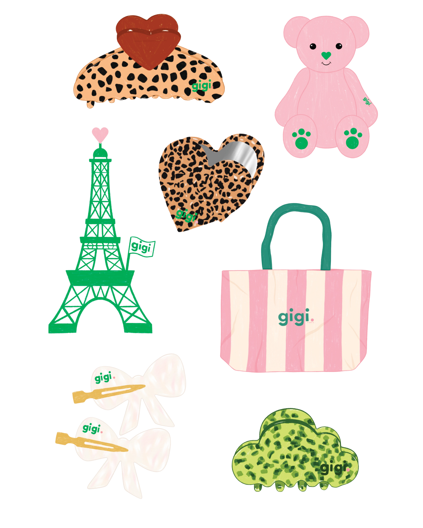 Paris Icons Stickers – gigi.